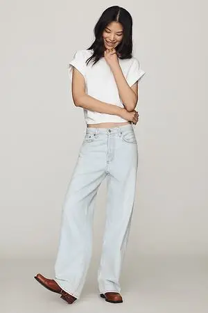 Wilt Ruched Cotton T-shirt With Drawstring Detail - White