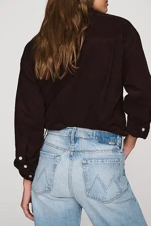 Citizens Of Humanity Cotton Corduroy Shirt Top - Eggplant