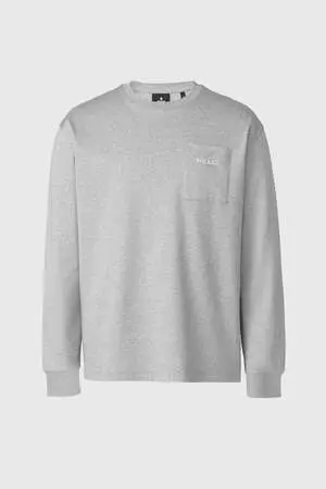 Mackage Trey Long Sleeve Crew Neck T-shirt - Light Grey Mix