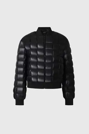 Mackage Amida Quilted Bomber Jacket - Black