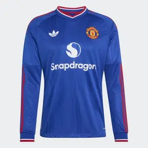 Adidas Manchester United 26/27 Authentic Long Sleeve Jersey - Royal Blue