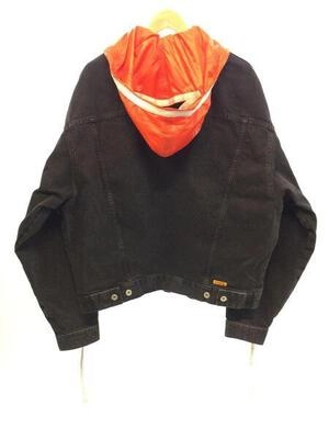 Heron Preston Hooded Denim Coat