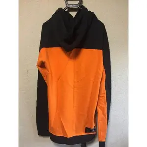BEN TAVERNITI UNRAVEL PROJECT Color-blocked Hooded Sweater - Orange