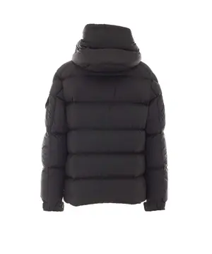 Moncler Maya 70 Hooded Short Puffer Jacket - Black