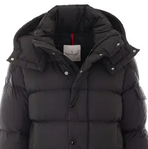 Moncler Maya 70 Hooded Short Puffer Jacket - Black