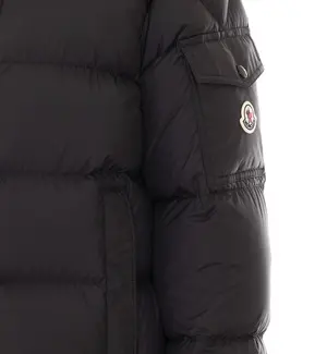 Moncler Maya 70 Hooded Short Puffer Jacket - Black