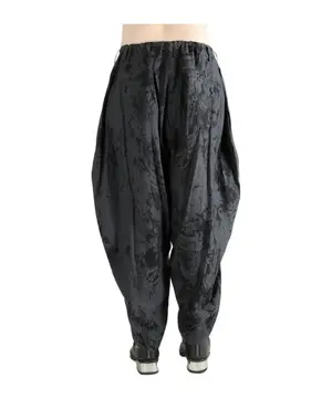 Yohji Yamamoto Jacquard Pattern Drape Pants