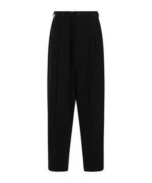 Yohji Yamamoto Pleated Wide-leg Trousers