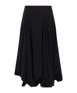 Yohji Yamamoto Draped Asymmetric Skirt