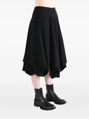 Yohji Yamamoto Draped Asymmetric Skirt