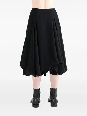 Yohji Yamamoto Draped Asymmetric Skirt