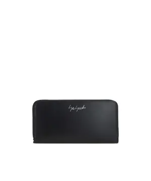 Yohji Yamamoto Logo Zip Around Wallet