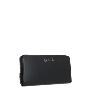 Yohji Yamamoto Logo Zip Around Wallet