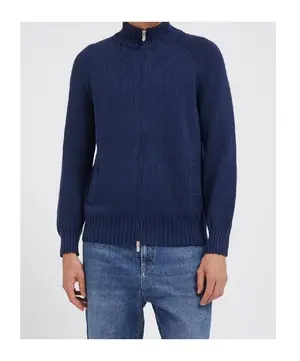 Brunello Cucinelli Zip-up Raglan-sleeve Cardigan - Prussian Blue