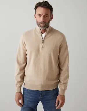 Brunello Cucinelli High Neck Zip Front Sweatshirt