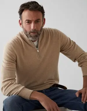 Brunello Cucinelli High Neck Zip Front Sweatshirt