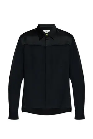 AMI Paris De Coeur Long-sleeved Shirt - Black