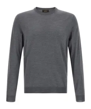 ZANONE Flexwool Crew Neck Knitwear - Grey