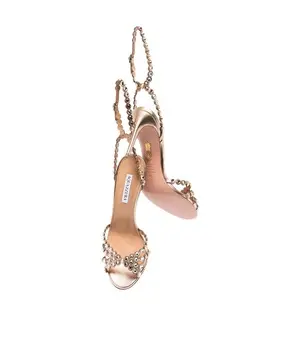 AQUAZZURA Tequila Crystal-embellished Stiletto Sandals