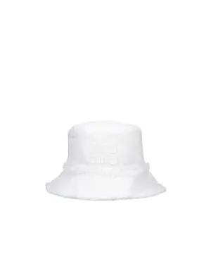 Miu Miu Denim Bucket Hat - White