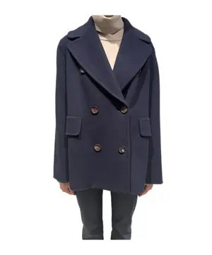 Max Mara Double-breasted Virgin Wool Jacket