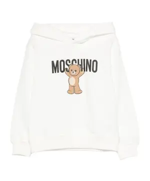 Moschino Teddy-print Hooded Top