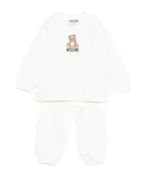 Moschino Teddy Bear Print Tracksuit Set - White