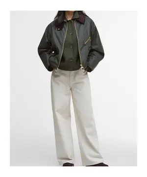 Barbour Corduroy-collar Zip-front Jacket