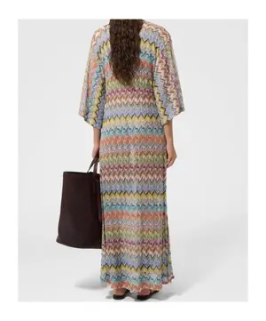 Ermanno Scervino Maxi Dress With Resca Pattern