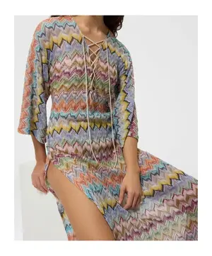 Ermanno Scervino Maxi Dress With Resca Pattern