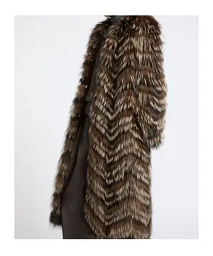 YVES SALOMON Fox Fur Knit Coat