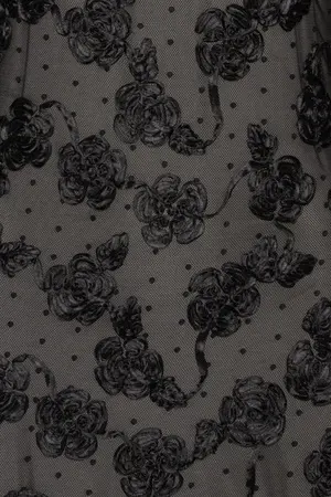 ROTATE BY BIRGER CHRISTENSEN Flower Mesh Ls Mini Dress