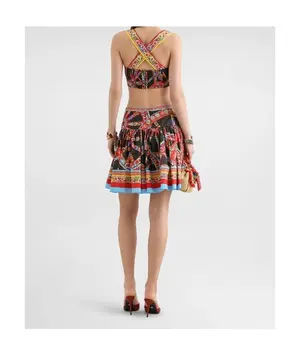 Dolce & Gabbana Carretto-print Poplin Top