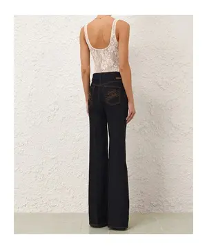 Zimmermann Lace Scoop Bodysuit