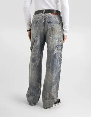 Dolce & Gabbana Vintage Effect Distressed Jeans