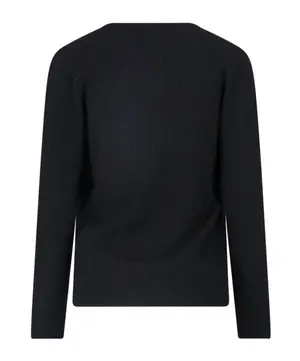 Aspesi Ribbed V-neck Knit Top