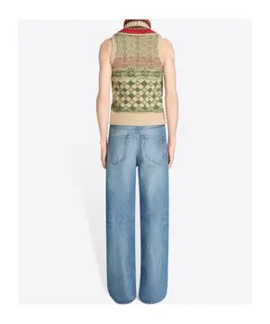 Dries Van Noten Loose Fit Straight Leg Denim Pants