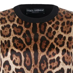 Dolce & Gabbana Leopard Print Sleeveless Top