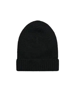 THE ROW Cashmere Beanie - Black