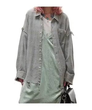 R13 Long-sleeved Shirt - Blue
