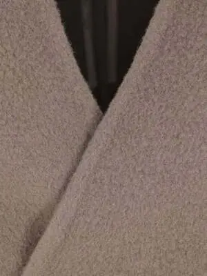Rick Owens V-neck Long-sleeved Coat