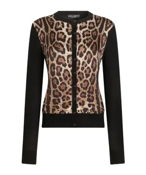 Dolce & Gabbana Leo-print Wool Cardigan - Multi-color