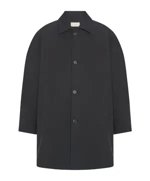 THE ROW Single-breasted Oversized Coat - Black