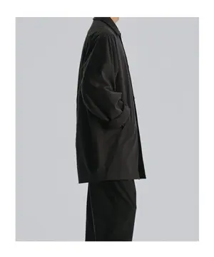 THE ROW Single-breasted Oversized Coat - Black