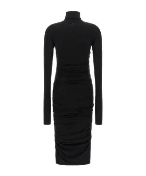 Elisabetta Franchi Long Sleeve Turtleneck Dress