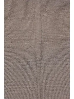 Rick Owens Slashed Cropped Sweater In Wool