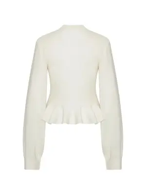ROTATE BY BIRGER CHRISTENSEN Sculptured Knit Cardigan