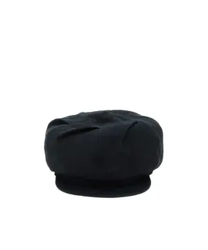 Yohji Yamamoto Tuck Casquette Linen Cap - Black