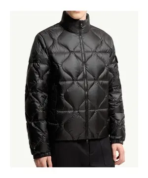 Moncler Asurel Geometric Quilted Short Down Jacket