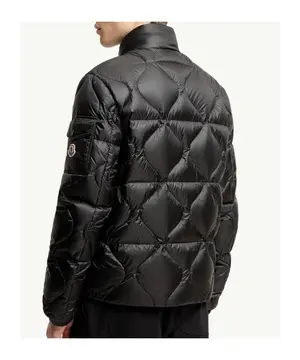 Moncler Asurel Geometric Quilted Short Down Jacket
